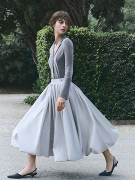 撞色丝绒上衣_CURIEL